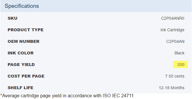 How many pages will my cartridge print?