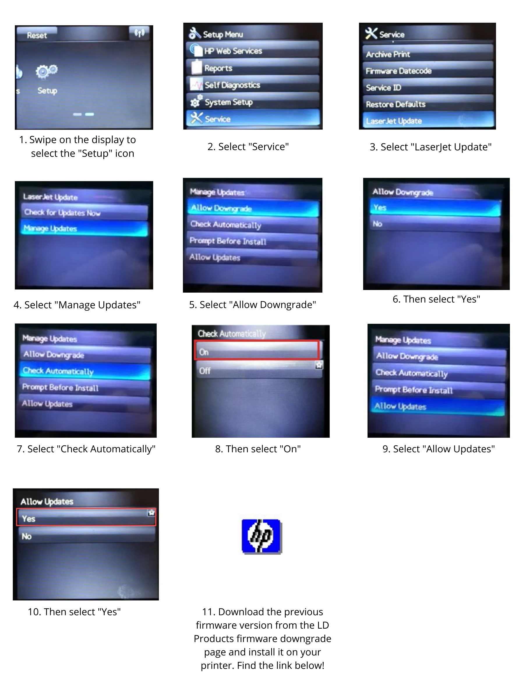 HP 202A / 202X Firmware Support Guide