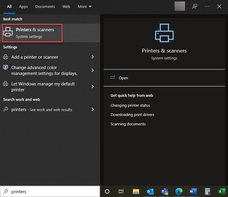 How to get your printer back online