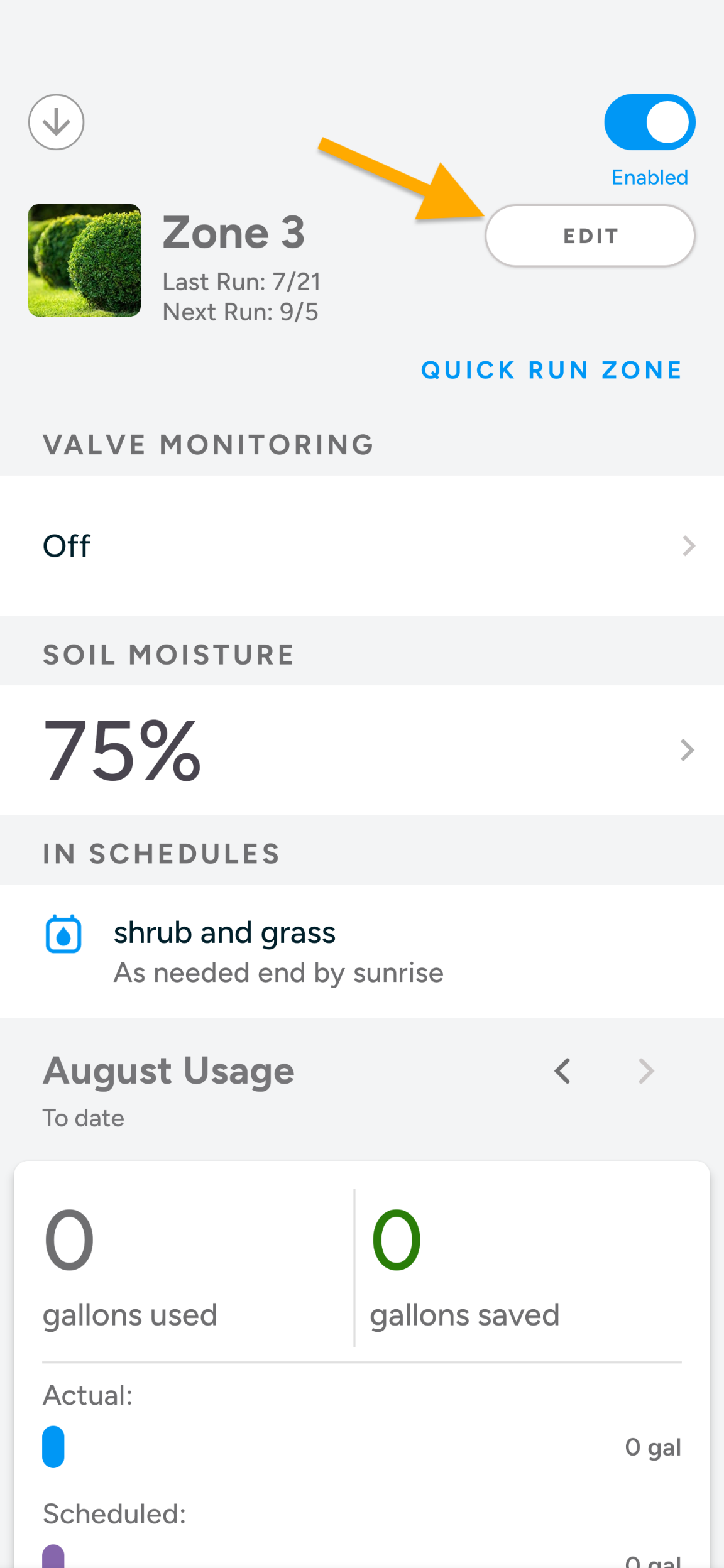 How can I edit my Advanced Zone Settings?