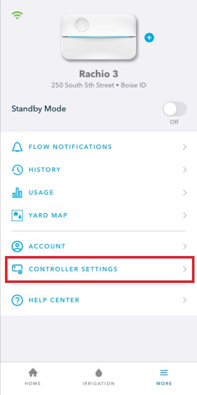 How do I update my controller's location or zip code?