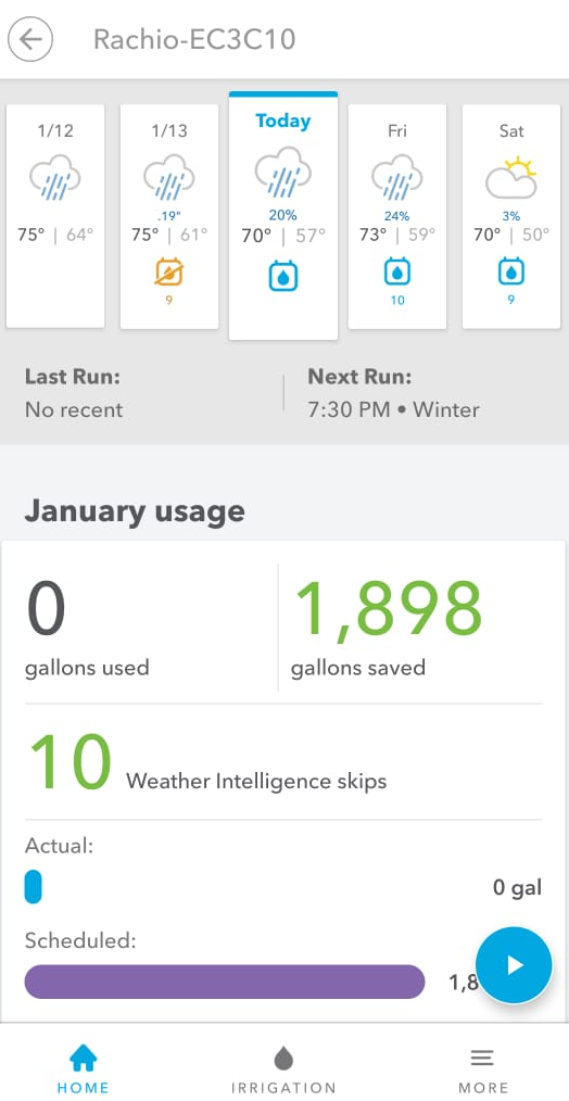 Water Delay and Manual Skip