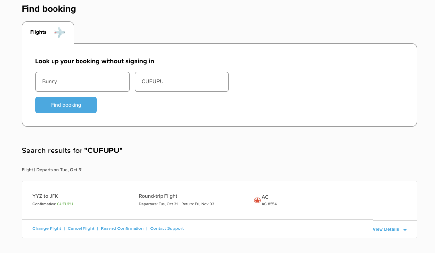 How do I view the fare details for my flight?